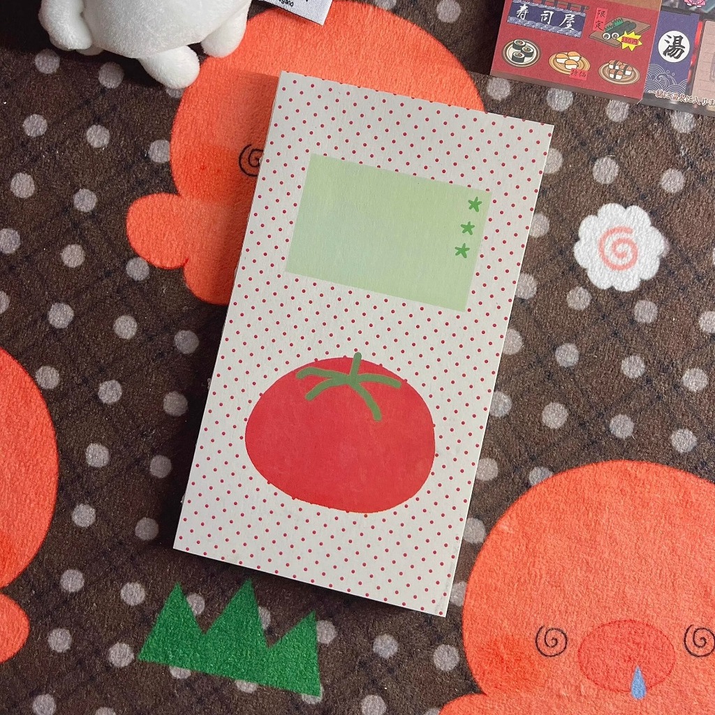 A7 Japanese-style month-week planner notebook with cute tomato polka ...
