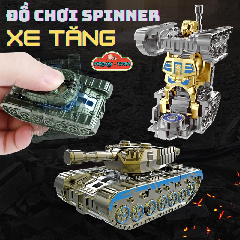 Spinner Toy 2in1 Fidget Flying Tiger Tank Transforming Robot - Magic ...