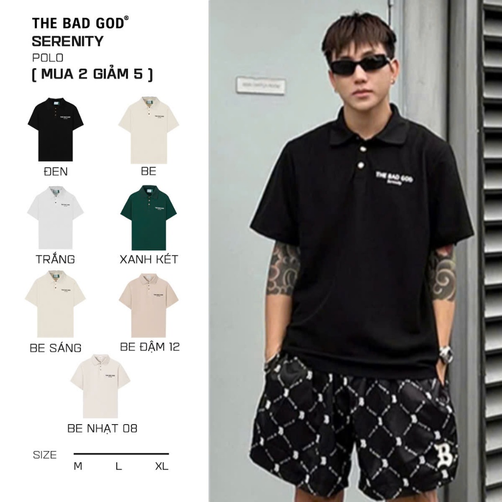 The Bad God Basic Serenity Polo Shirt | Shopee Philippines