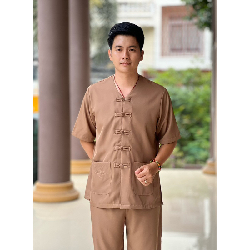 Korean Silk men's dharma costume Set, men's temple outfit | Shopee ...