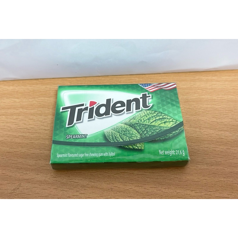 Trident gum 21.6gr Spearmint - Mint (12 tablets - Sugarfree) Spearmint ...