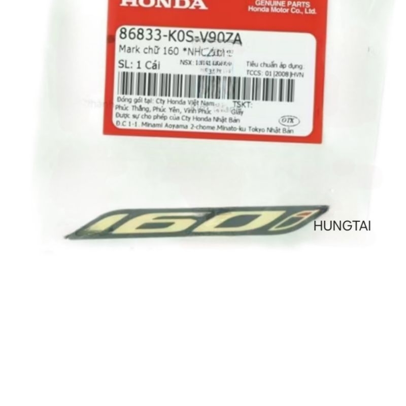 Text stamp, logo sticker for 160i SH Viet 2023 side panel... genuine ...