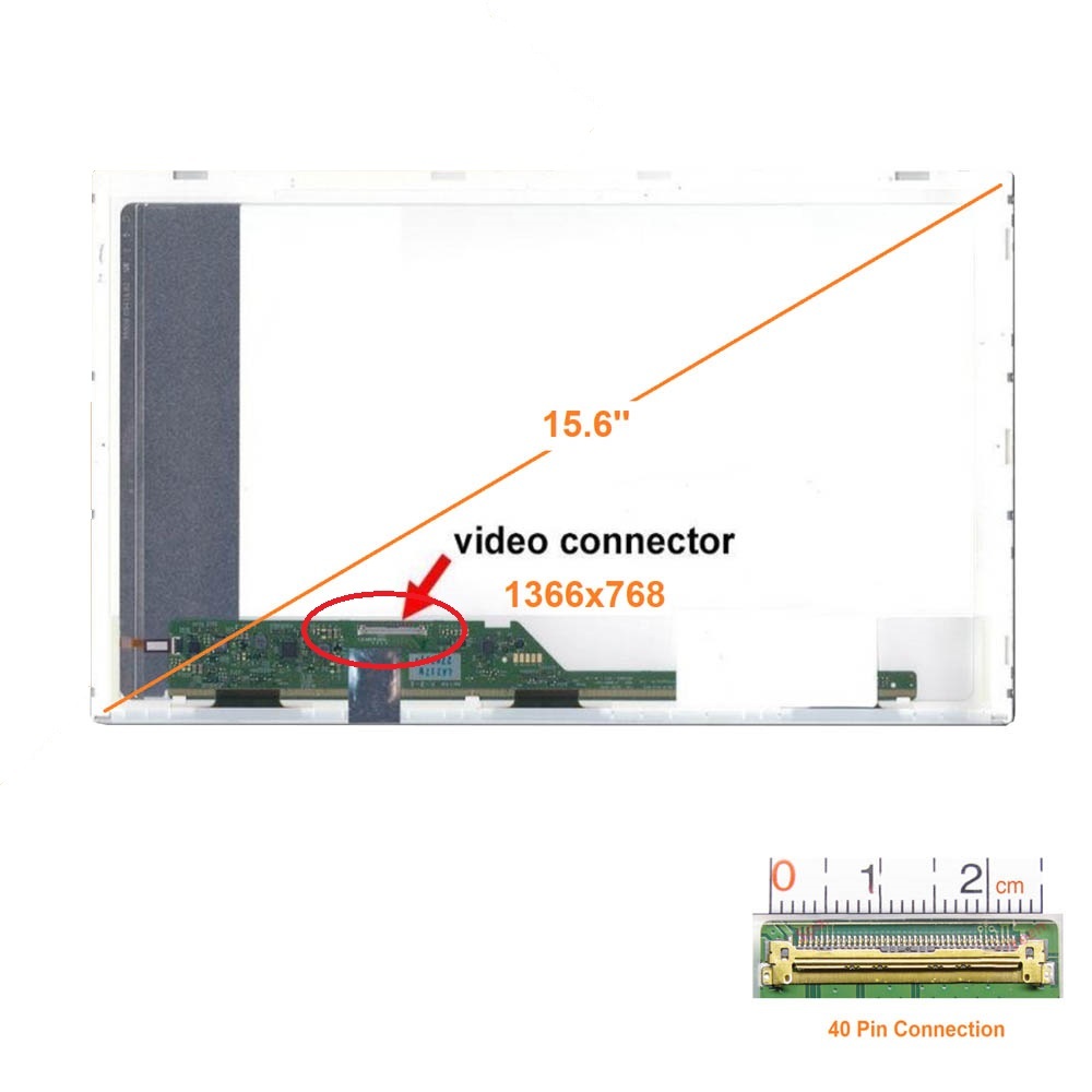 HP Elitebook 8540P 8560P 8570P, Envy 15-1000, Compaq 615 620 625 630 635 650 655 laptop screen ...