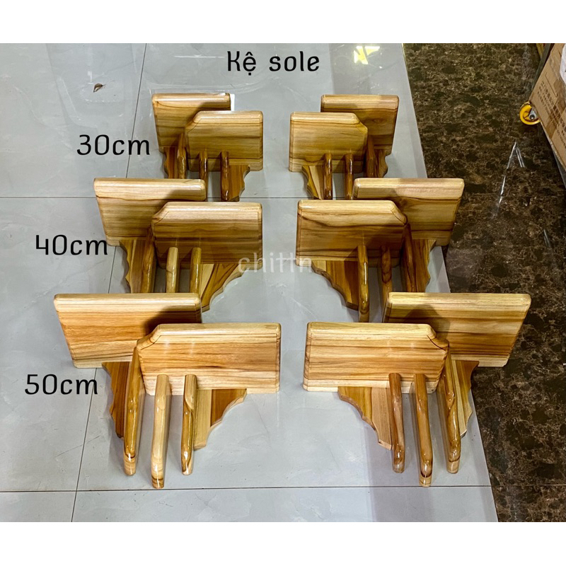 Catholic wooden altar shelf - Double wooden sole shelf, 3-legged wooden ...