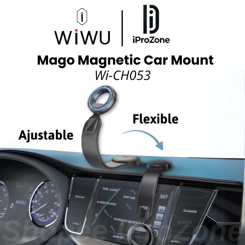 WIWU Mago Magnetic Car Mount for Cars with Flexible Adjustable Taplo ...
