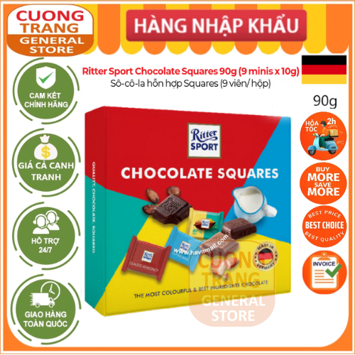Ritter Sport chocolate box mixed paper box 90g | Shopee Philippines