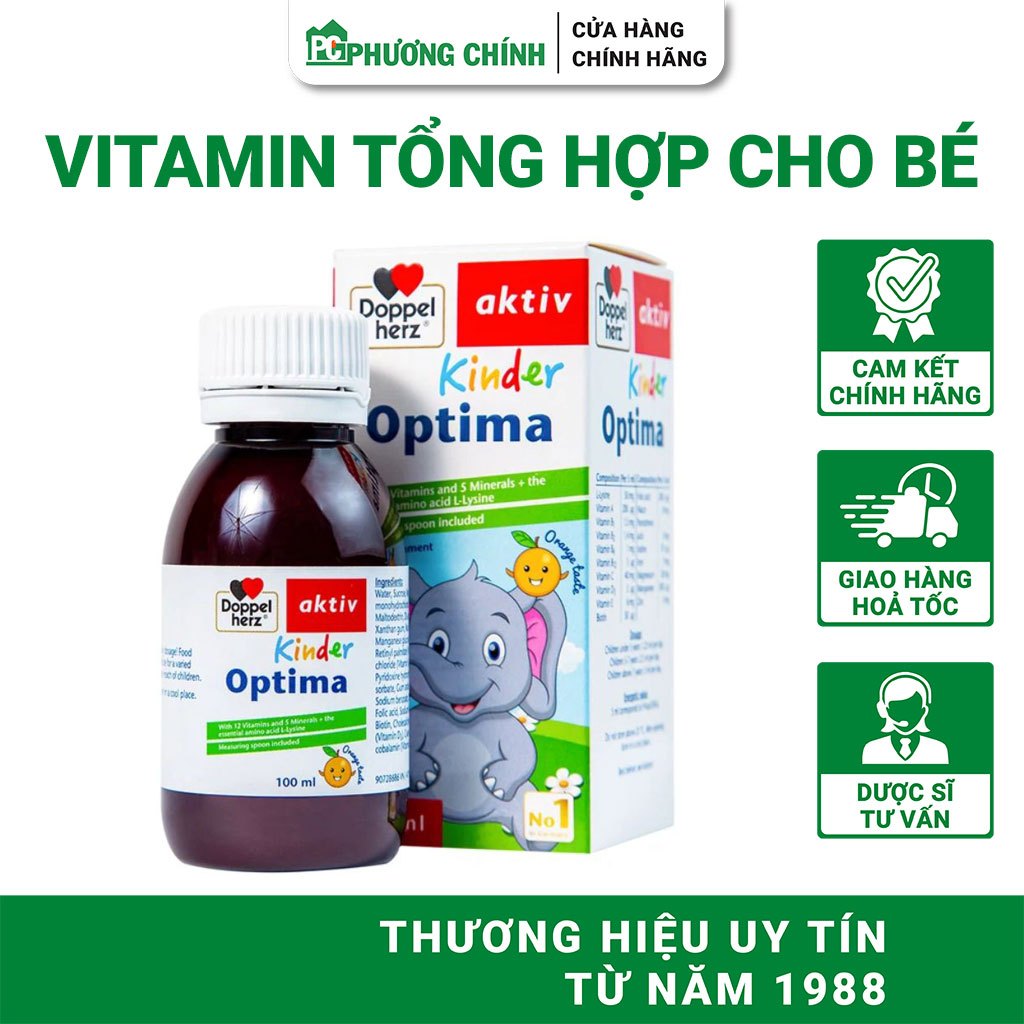 Doppelherz Kinder Optima Multivitamin for Children Helps Children Eat ...