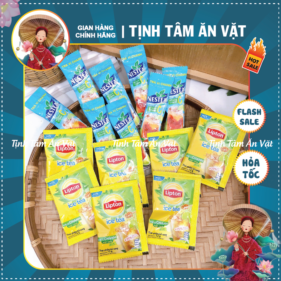 [COMBO 5 PACK] Nestea lemon tea, Lipton instant delicious flavor, snacks | Shopee Philippines