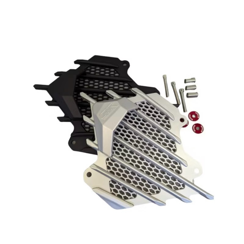GTR carbon plastic radiator cover, black, silver, for Vario, AB, click ...