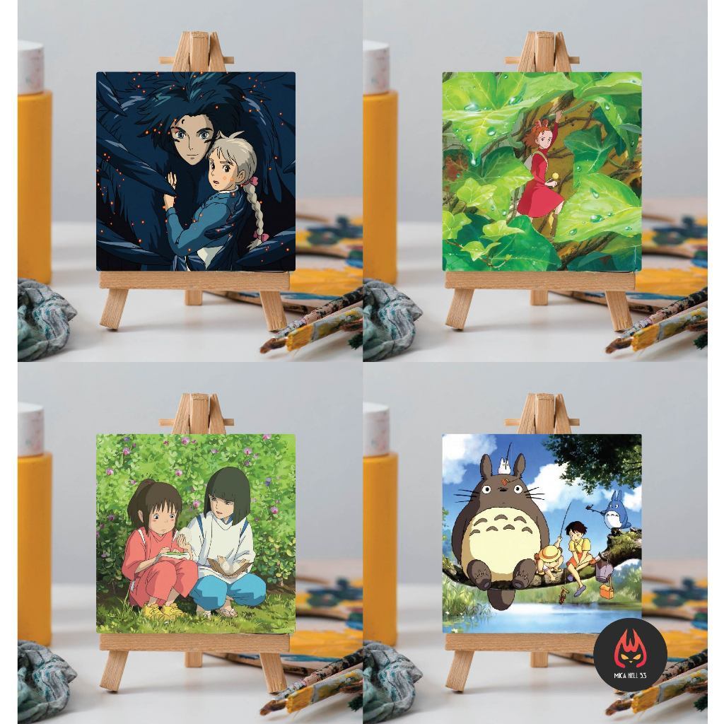 Canvas Painting Ghibli Poster Anime Manga Totoro Howl's Mobile Castle ...