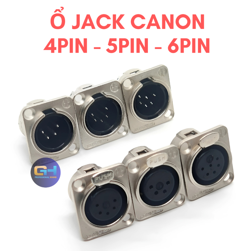 Canon 4-pin, 5-pin, 6-pin jack socket (Price 1c) | Shopee Philippines