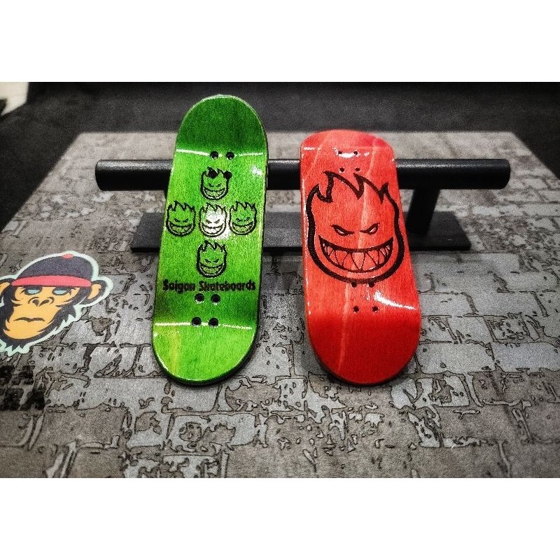 Cosa Nostra Pro Fingerboard Skateboard 33.5x96mm double stain veneers ...