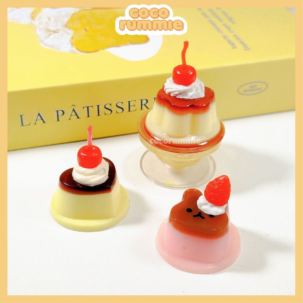Pop Back Phone Holder Caramel Pudding Resin - Flan Model - Cute ...