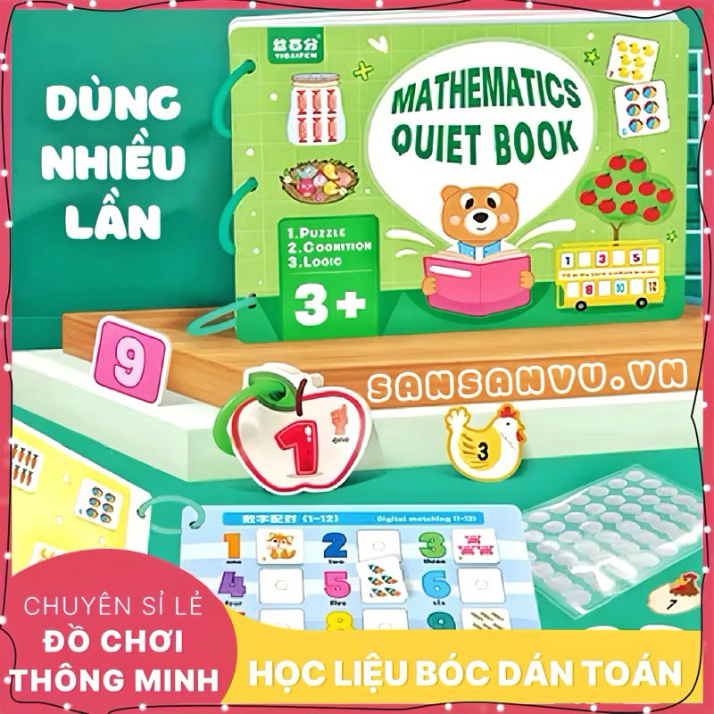 Early smart Math learning materials for children Mathematics Quiet Book ...