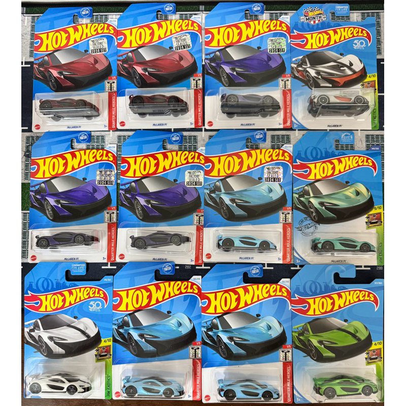 Many types of Hot Wheels basic McLaren P1 model cars | Shopee Philippines