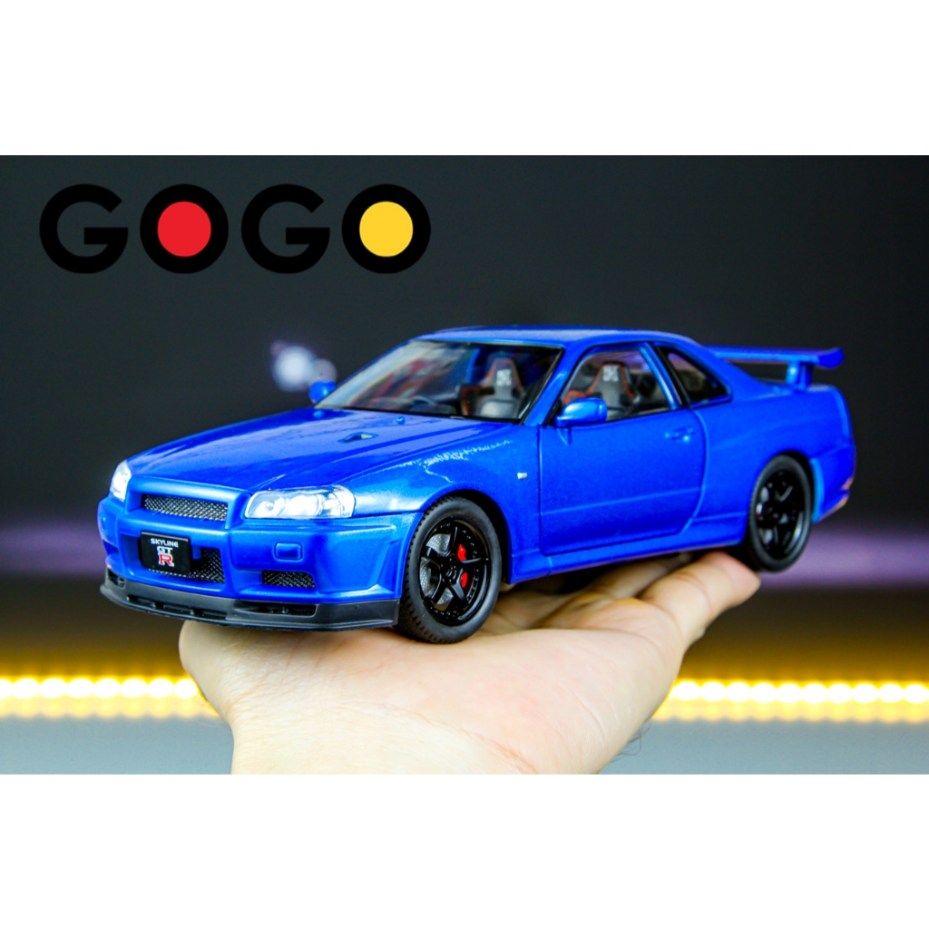 Nissan Skyline GTR R34 JDM 1:24 Car Model | Shopee Philippines