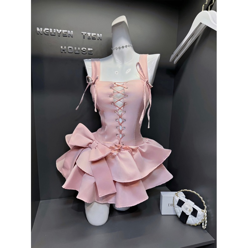 “Real Photo “Hot Translucent Snow Dress with Layered Chest and Big Bow ...