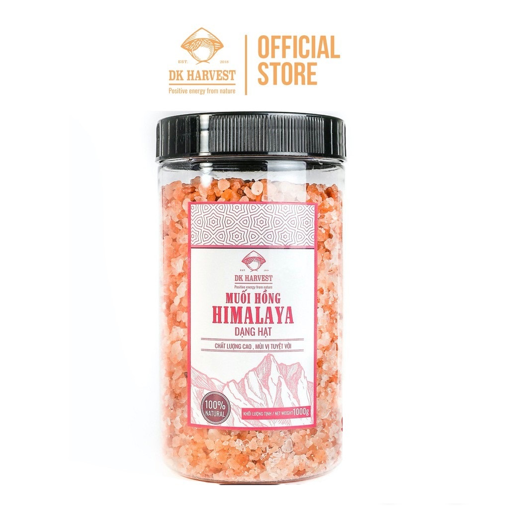 DK Harvest Himalayan Pink Salt Granular and Puree 500g, 1kg Jar (Purest ...