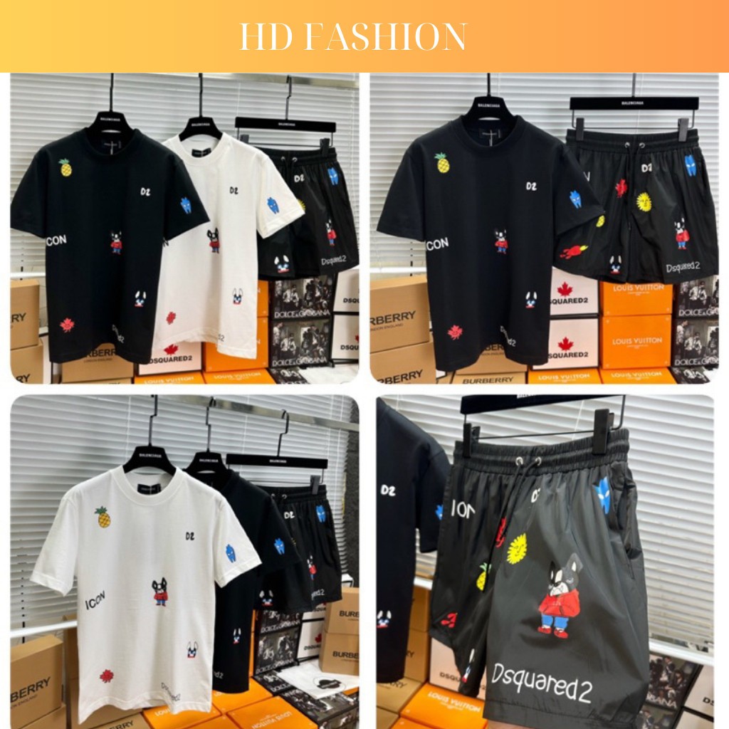 Dsquared 2 ICON men's clothing set with cute sticker icon - DSQ ICON ...