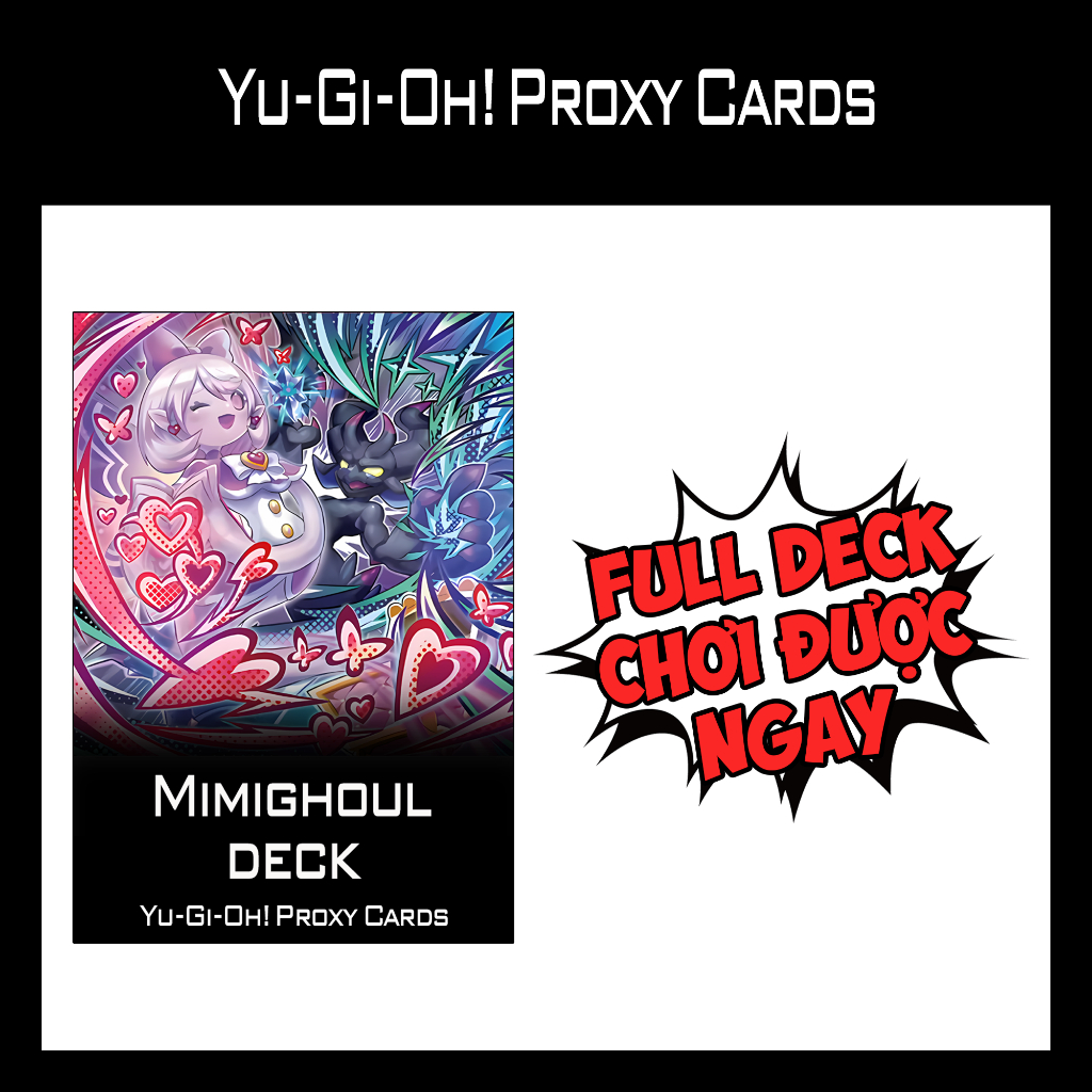 YUGIOH Cards - Mimighoul Deck - 1 SIDE PRINTED (60 Cards) | Shopee ...