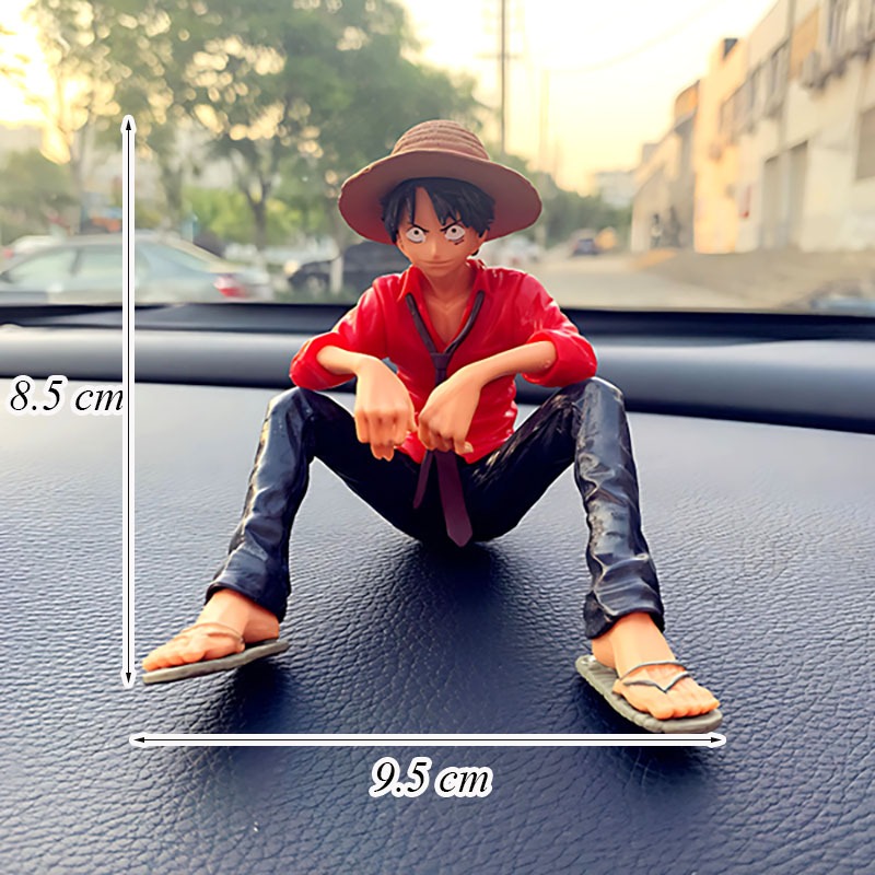 Sitting Luffy Statue for Cake Decoration, Terrarium Miniature Desk ...