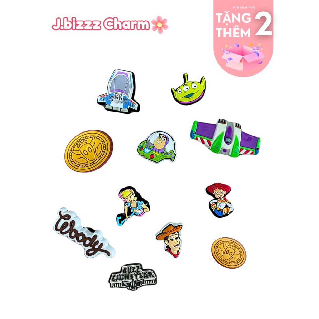 Jibbitz, Toy Story Brand Charm, DIY Decorative Theme Sticker for Shoes ...