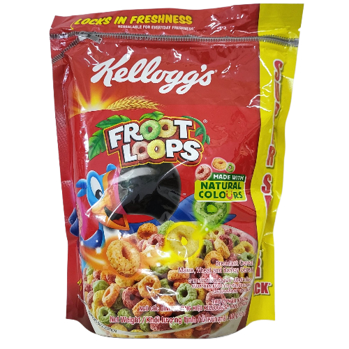 KELLOGG'S -- FROOT LOOPS Bag 400g-- Breakfast Cereal (HALAL) | Shopee ...