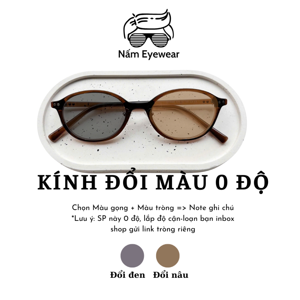 LE VY color-changing eyeglasses with super flexible OVAL horizontal ...