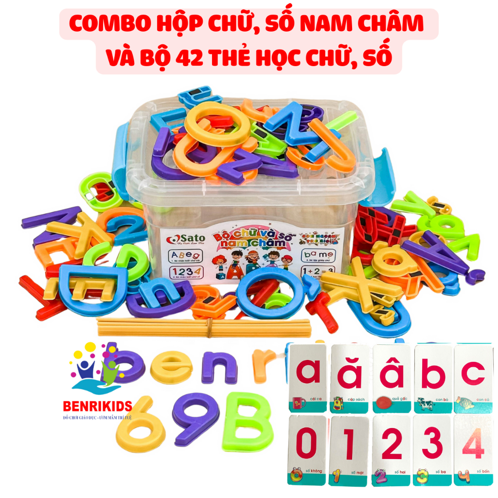 93-piece Magnetic Letter Number Box Combo and Set of 42 Letters and ...