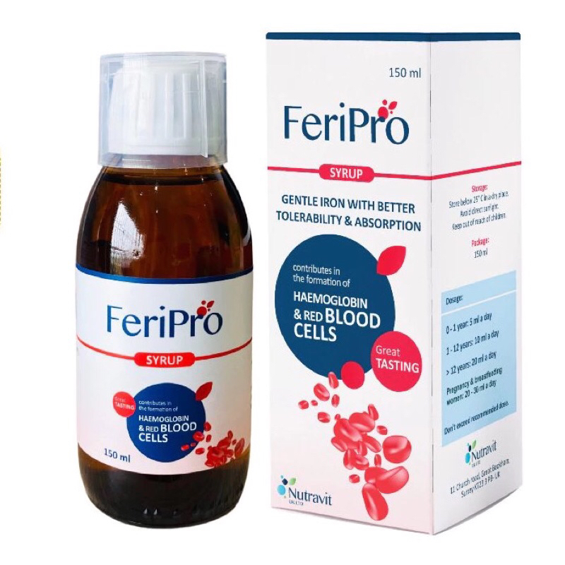 FeriPro box 150ml - Supplementing Iron, Folic Acid, Vitamin B12 helps ...