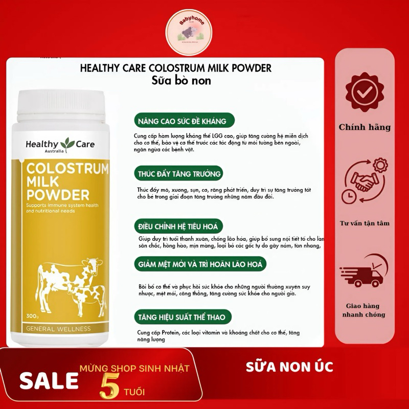 Healthy Care Colostrum Milk Powder 300g – Increases Immunity, Grows ...