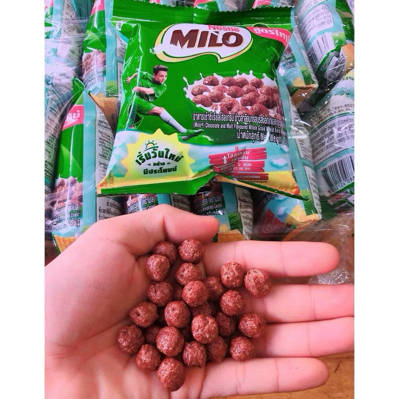 Nestle Thai Milo Snack, Thai Milo Breakfast Cereal 15G Pack | Shopee ...