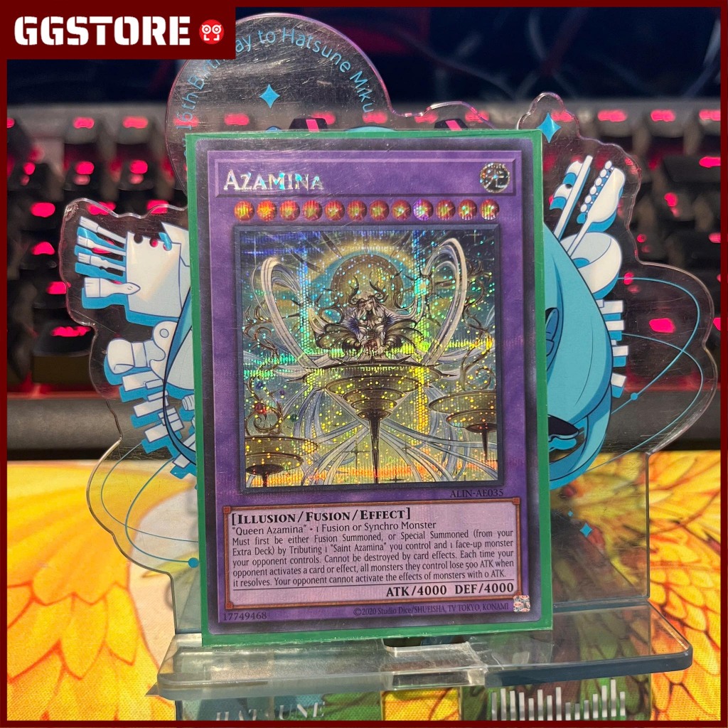 [ Genuine Yugioh Card ] ALIN-AE035 Azamina - Secret Rare | Shopee ...