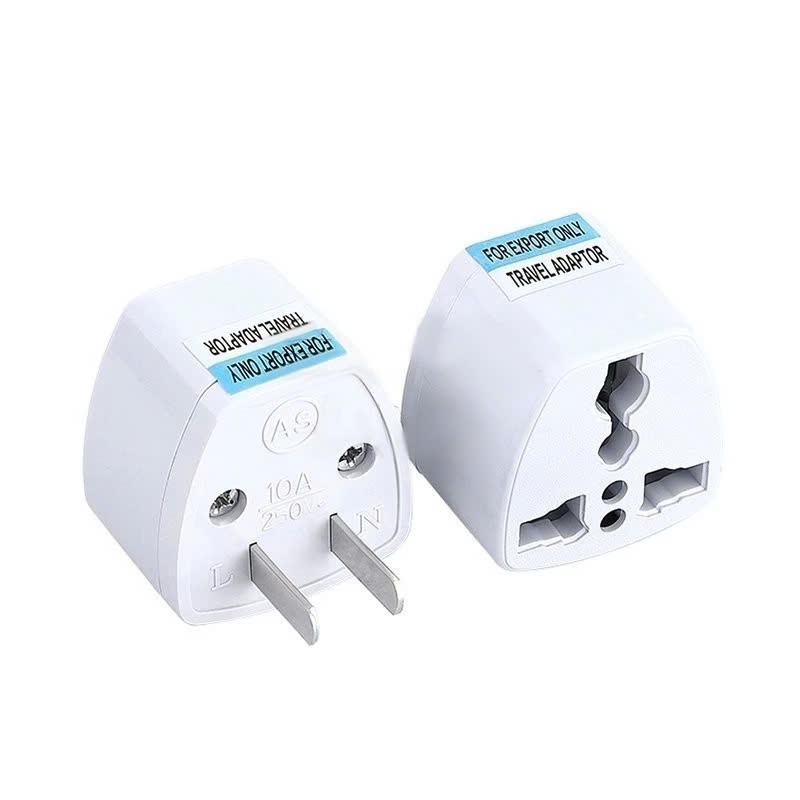 3-Pin to 2-Pin Plug Converter, Flat Pin and Round Pin Can Convert Many Types of Sockets | Shopee ...