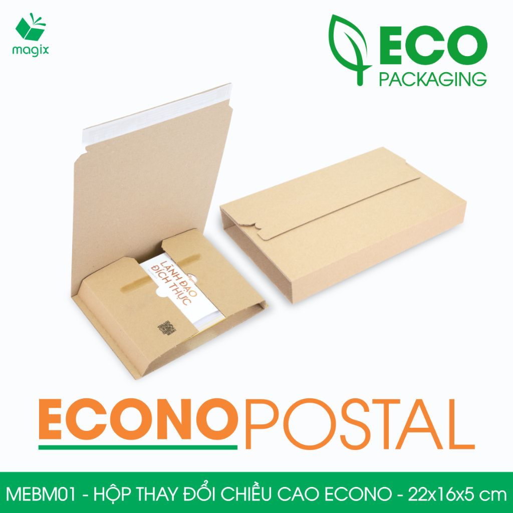 MEBM01 - 22x16x5 cm - 100 super economical height-changing carton boxes ...