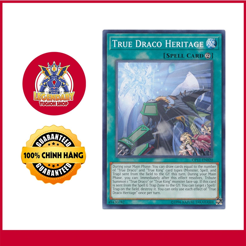 [Original Yugioh Card] True Draco Heritage | Shopee Philippines