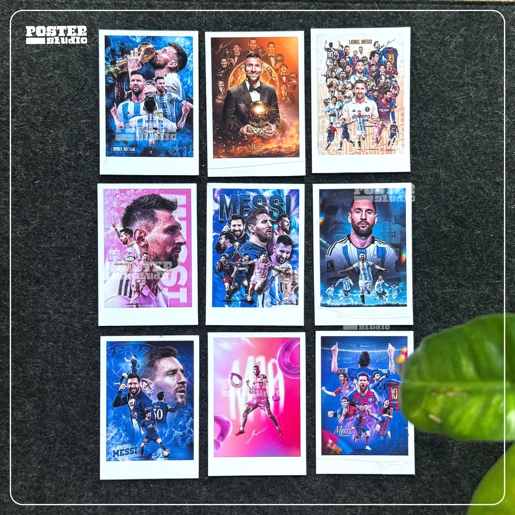 Collection of 09 LIONEL MESSI magnetic Cards, size 7x10cm, each picture ...