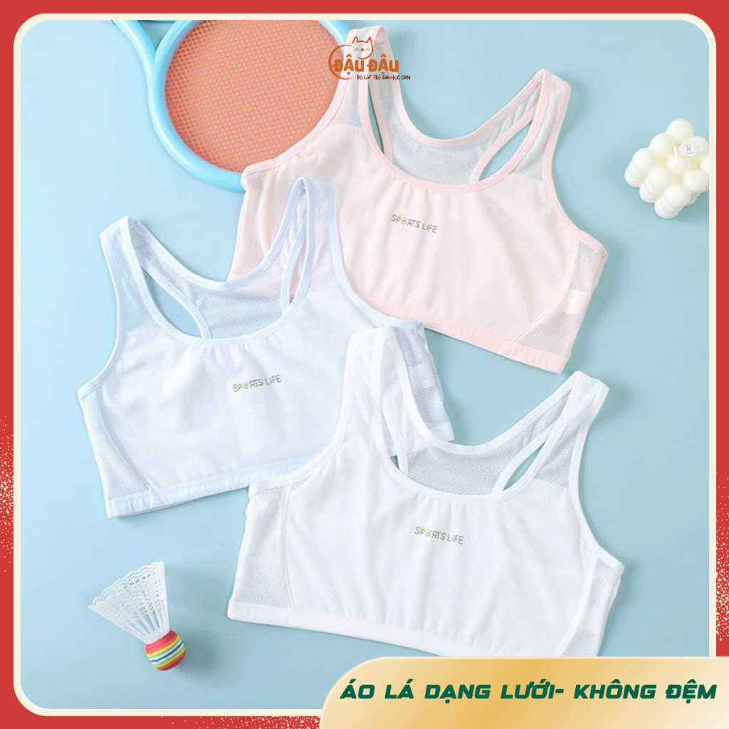 Super cool three-hole mesh bra for elementary and middle school ...