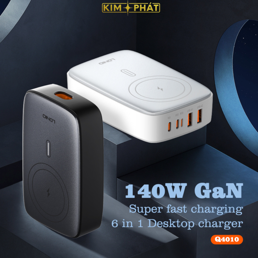 LDNIO 5-Port 140W GAN Q4010 Universal Charger | Shopee Philippines