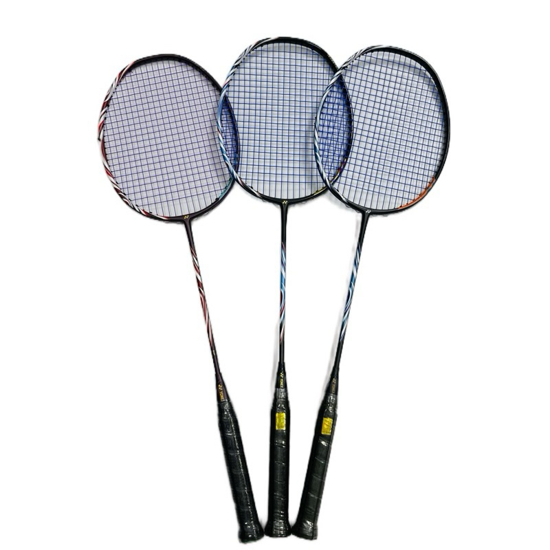 YN 100z red and blue racket max 13kg pre-strung 11kg free 1 handle 1 ...