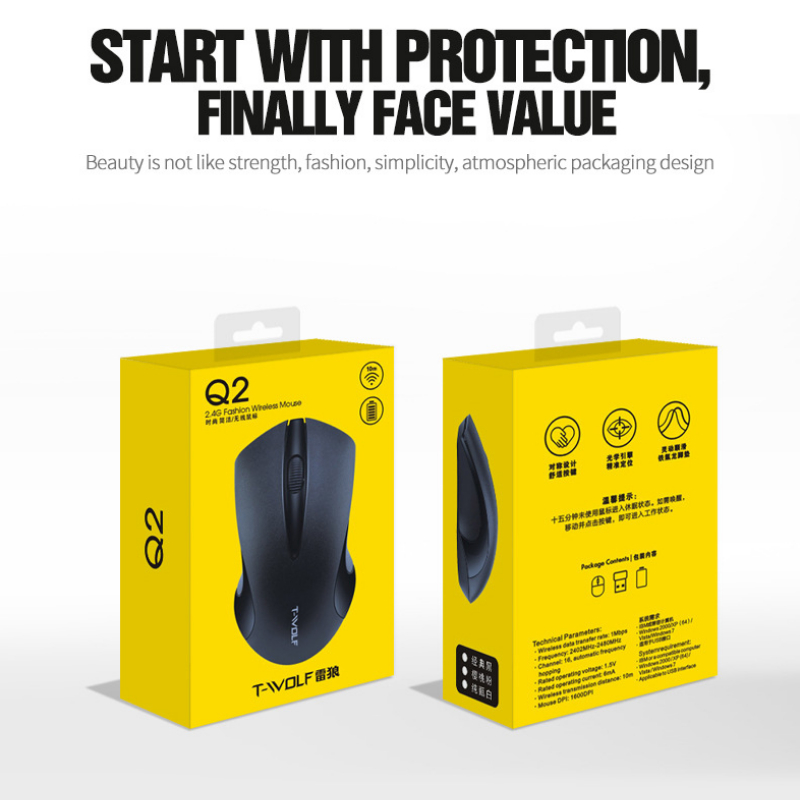 TWOLF Q2 Wireless Computer Mouse | Shopee Philippines