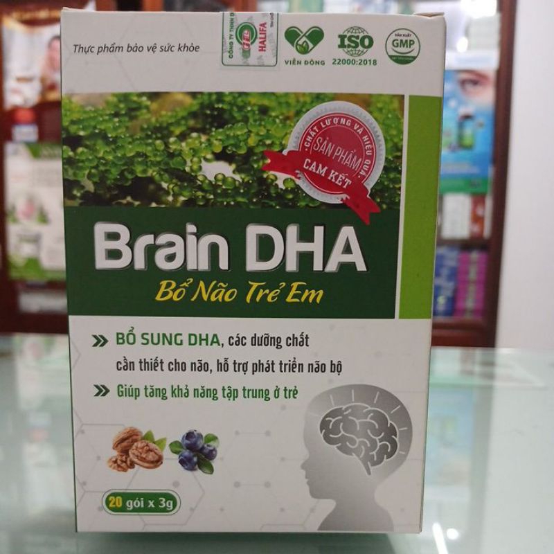 Brain DHA Brain supplement for children, box of 20 packs supplementing ...