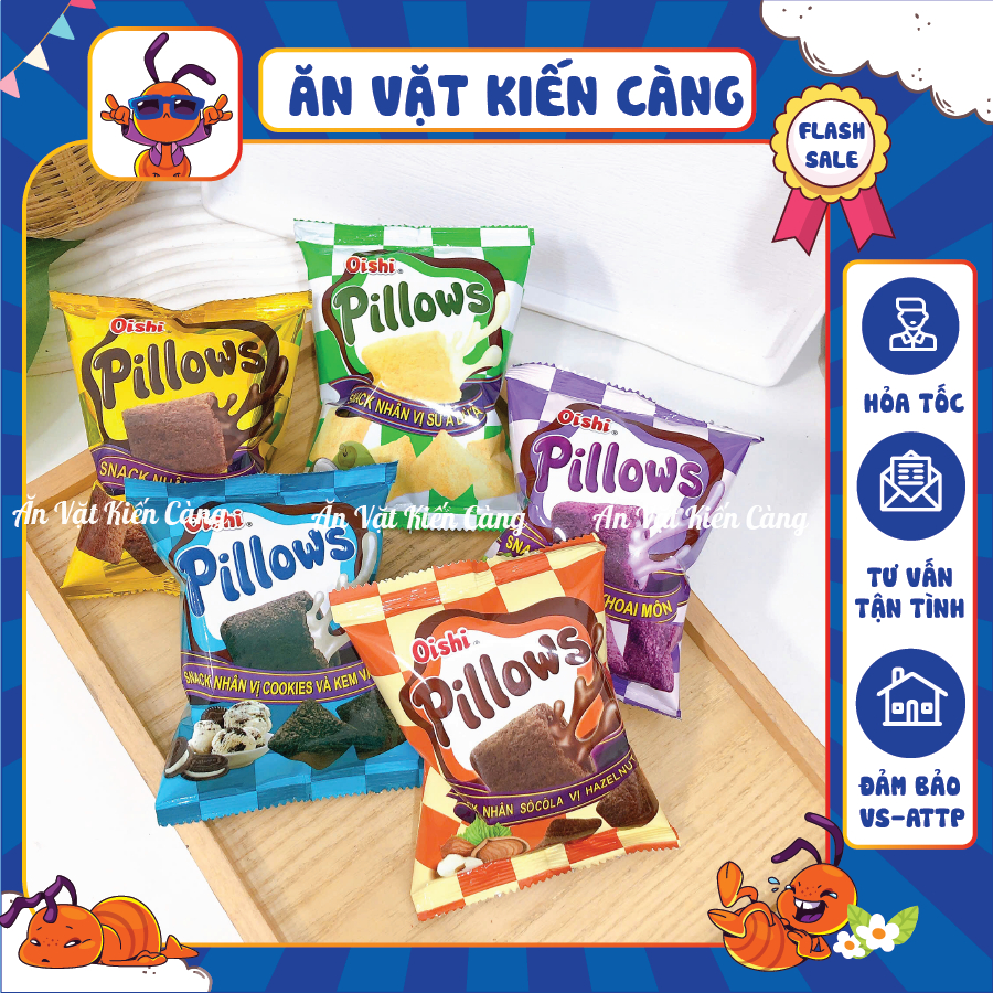 [COMBO 5 PACK] Oishi Snack Pillows with Coconut Milk - Chocolate ...