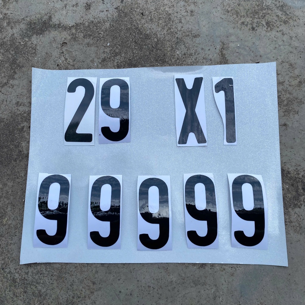 Car Decal - 3M Reflective Decal with Numbers to Restore Old Vehicle ...