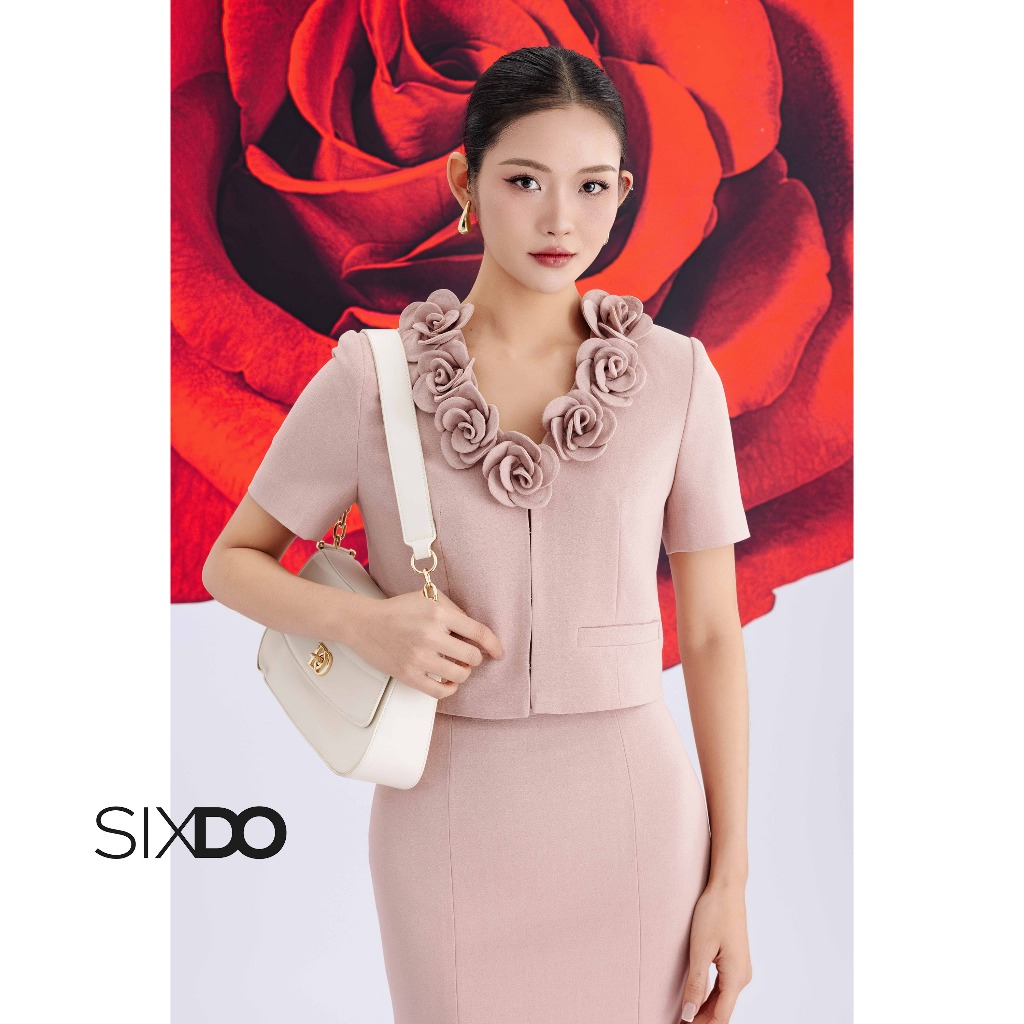SIXDO 3D Flower Woven Vest (Mauve 3D Flower Woven Vest) | Shopee ...