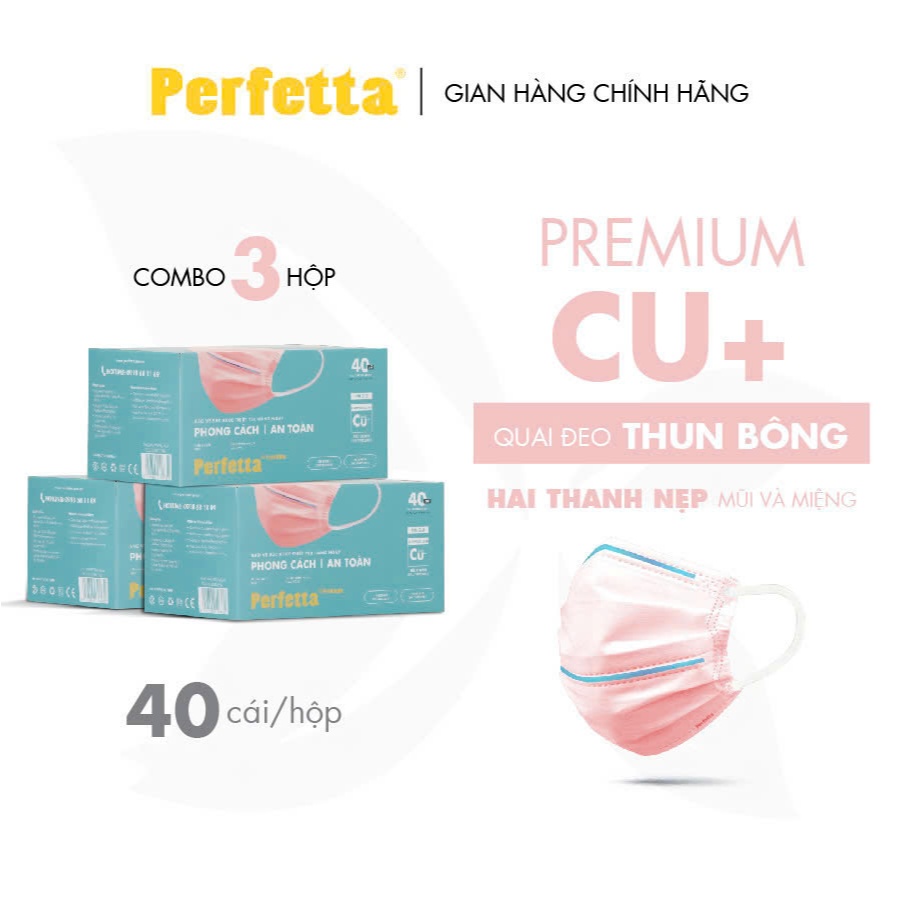 Box of 500 Perfetta Ultra 4-Layer Medical Masks packed (50 pieces/box ...