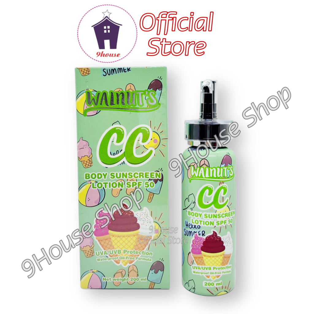 01 Box of WALNUT’S CC BODY SUNSCREEN SPF 50 THAILAND 200gram | Shopee ...