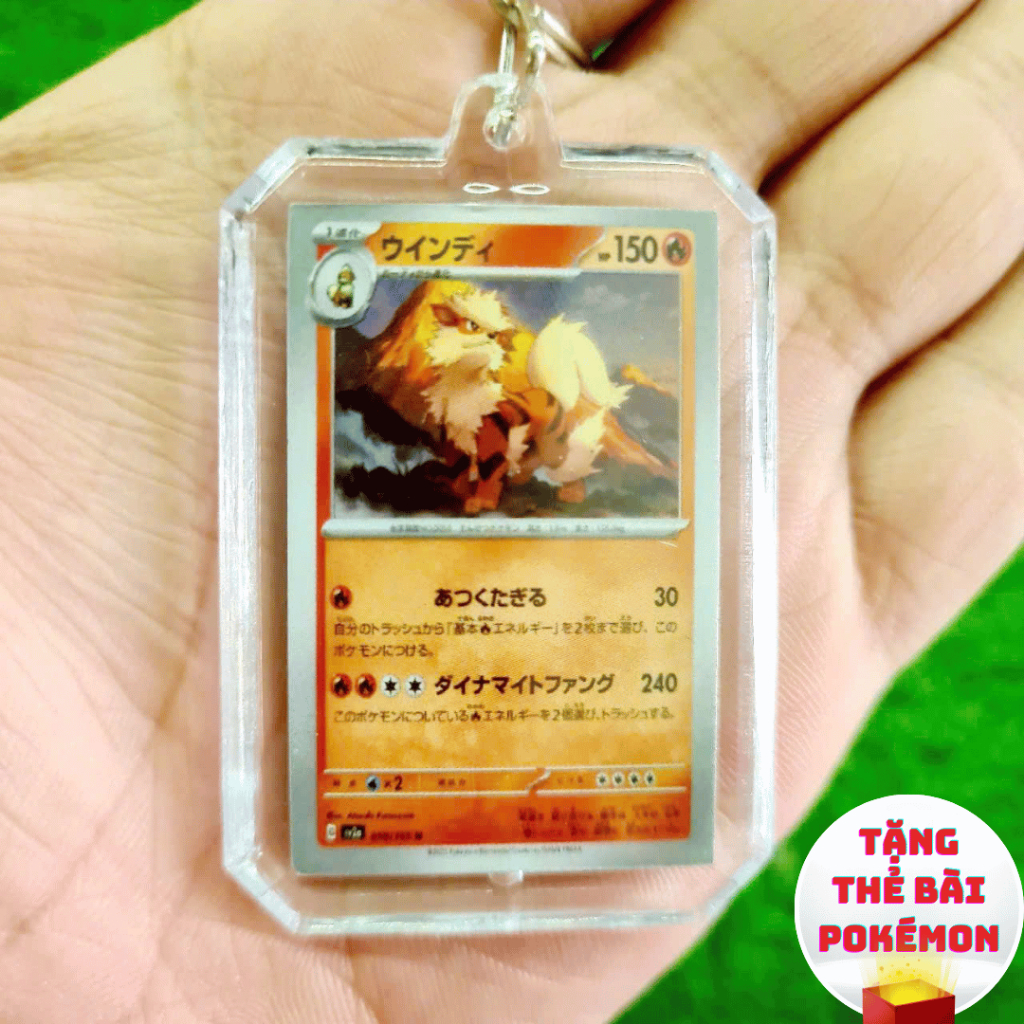 POKÉMON [BUY 1 GET 3 FREE] High quality pokemon card keychain [Arcanine ...