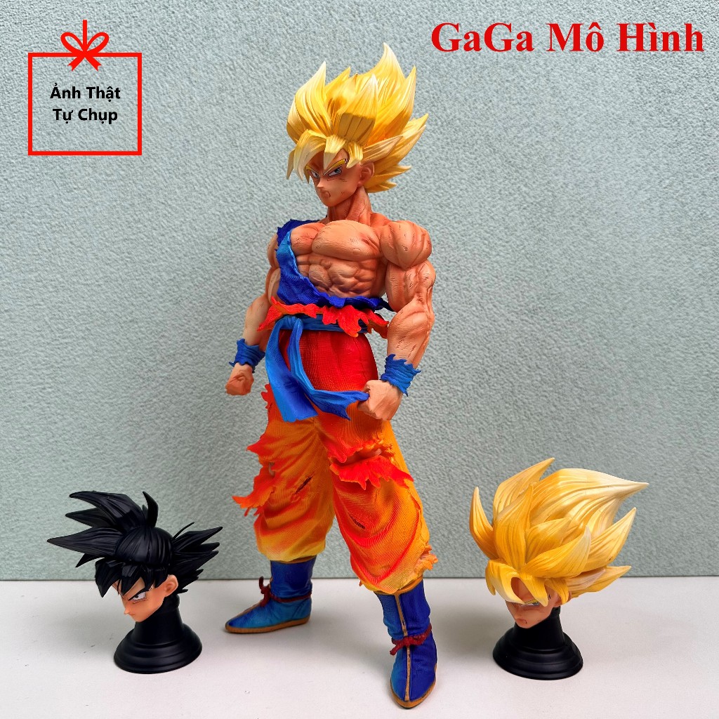LK Studio 31cm Dragonball Goku Namek Model with 3 replacement heads ...