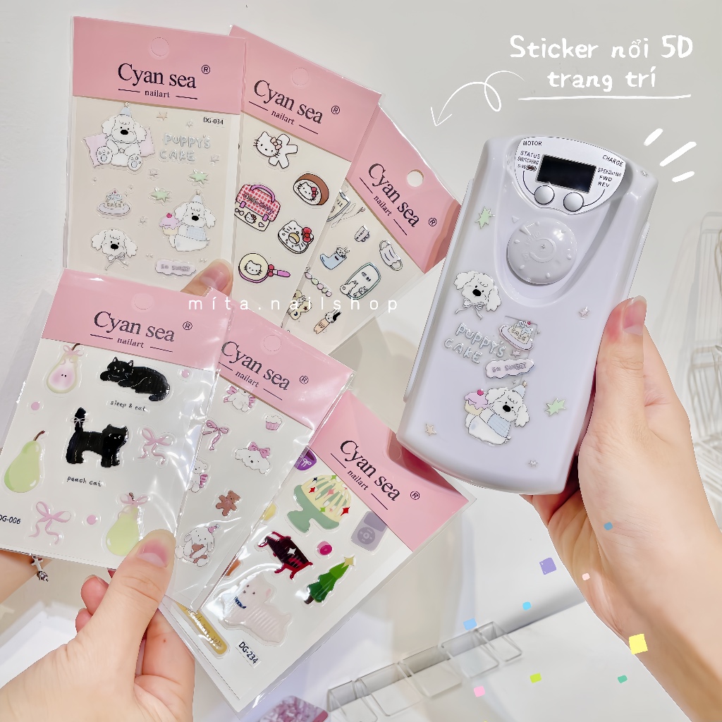 5D HARD EMERGED STICKER DECORATIVE STICKERS for grinders and dryers Pieceg for super cute and ...